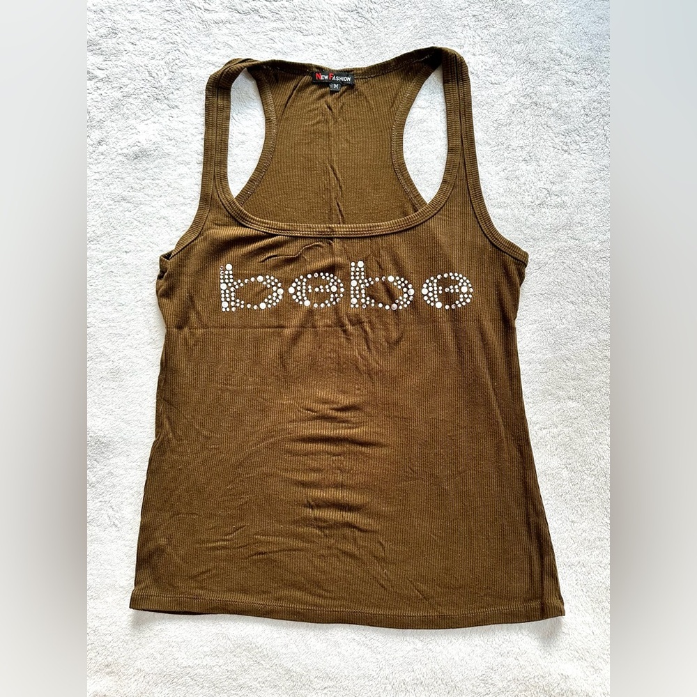 Bebe Brown Tank - Gem
